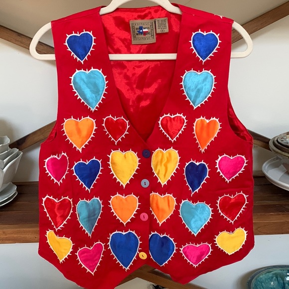 Jackets & Coats | Vintage Heart Vest Size Medium | Poshmark